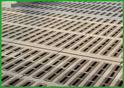 Rubber livestock slat rubber mats for cattle spaltenboden