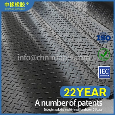 Rubber mat diamond plate flooring roll 3mm - manufacturer and suppliers
