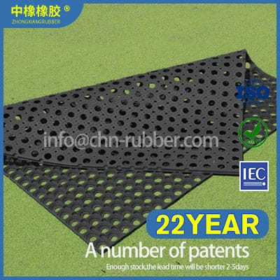Perforated rubber floor mats black - rubber hollow mat manufacturers