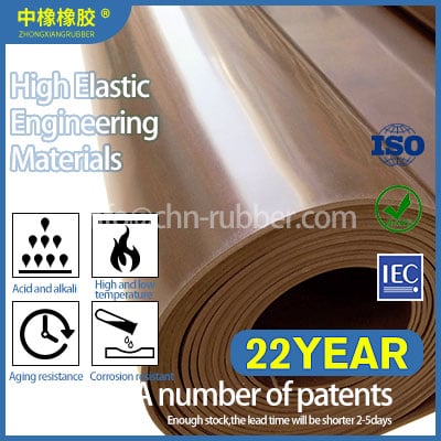 Brown rubber sheet 1.95g/cm³ viton FKM - High quality professional manufacturer